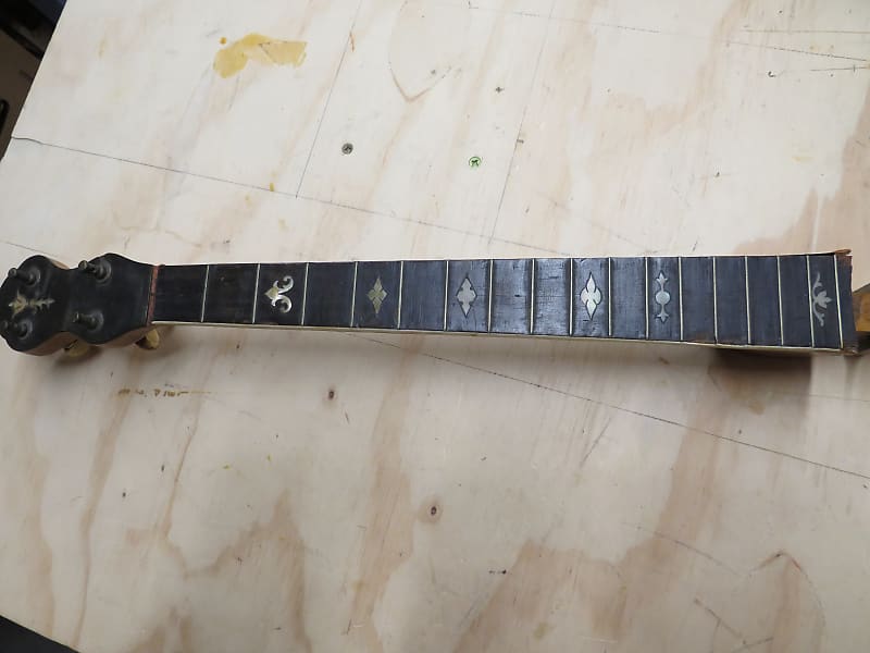Unknown vintage tenor banjo neck for project | Reverb