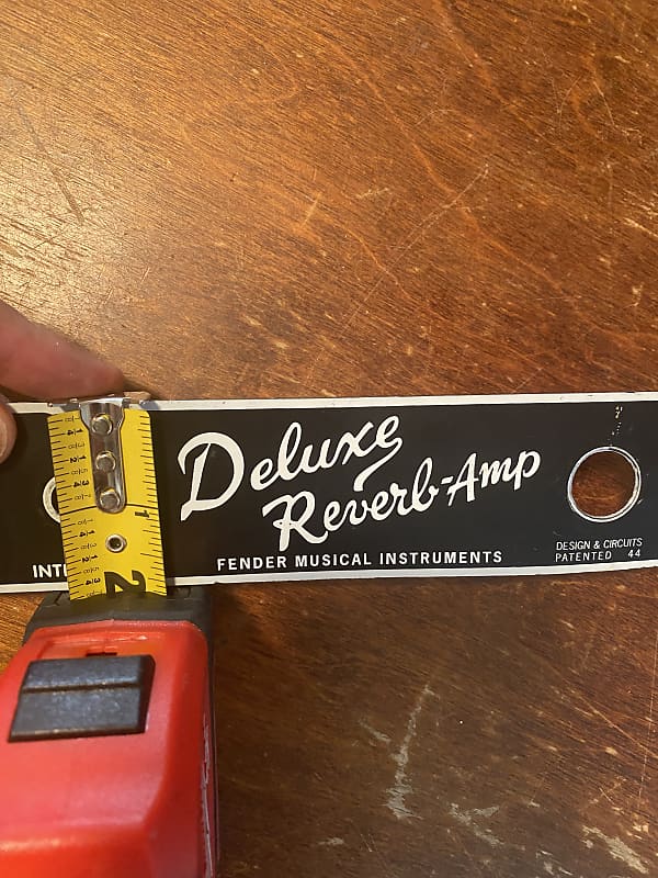 Fender Deluxe Reverb Blackface BF Faceplate | Reverb