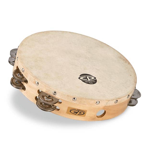 LP CP380 10" Tamborine with Head, Dlb Row | Reverb