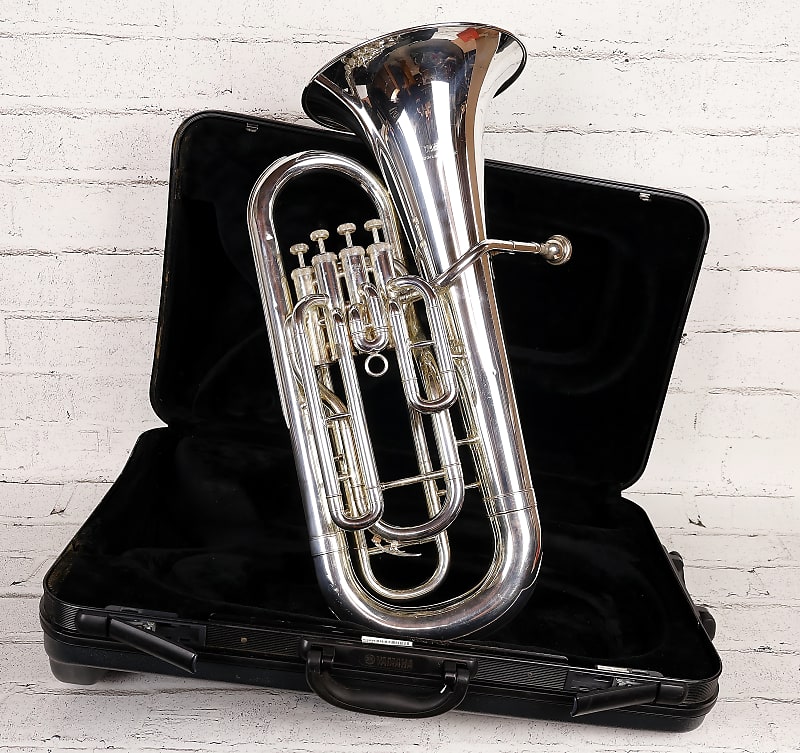 Yamaha YEP321 4 Valve Euphonium Silver With Vincent Bach | Reverb