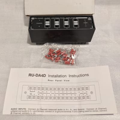 RDL RU-DA4D 2x4 Audio Distribution Amplifier - Terminal | Reverb