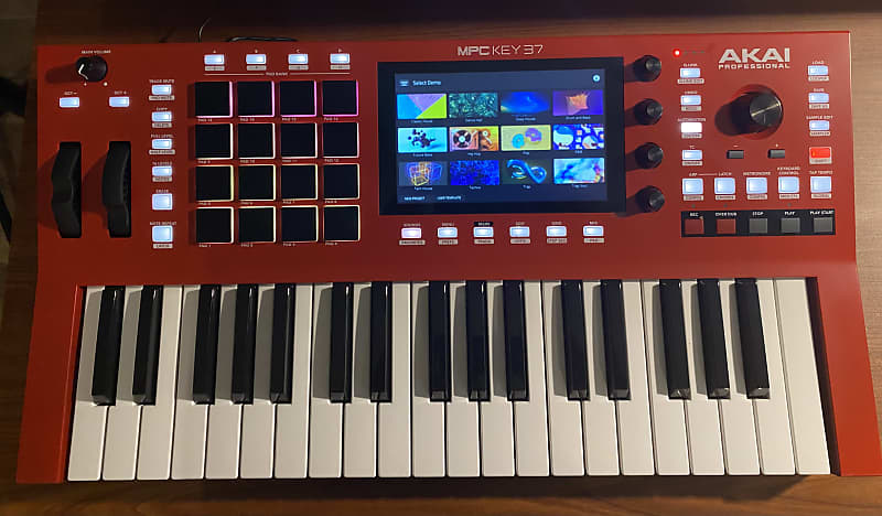 Akai MPC Key 37 standalone workstation synthesizer 2024 - Red | Reverb