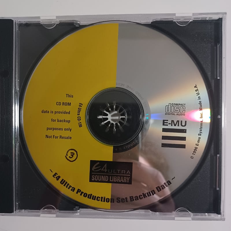 E-MU Systems E4 Ultra Production Set Backup Data CD - E4 | Reverb