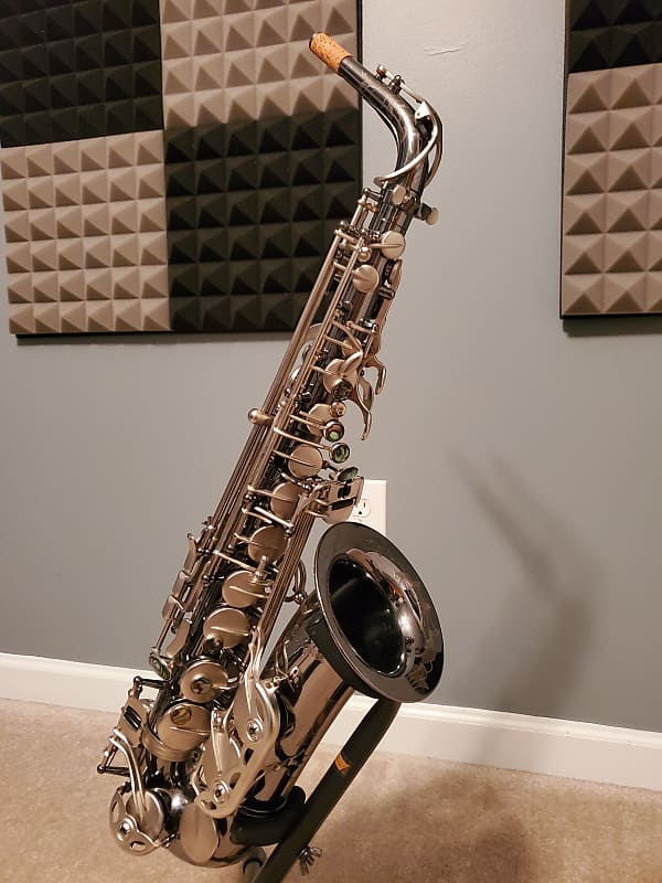 Antigua Powerbell Alto Saxophone - Black Nickel | Reverb