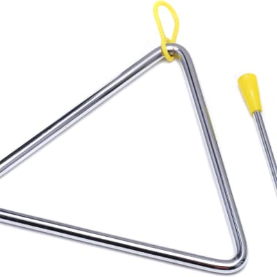 6 Inch Musical Steel Triangle Percussion Instrument With | Reverb