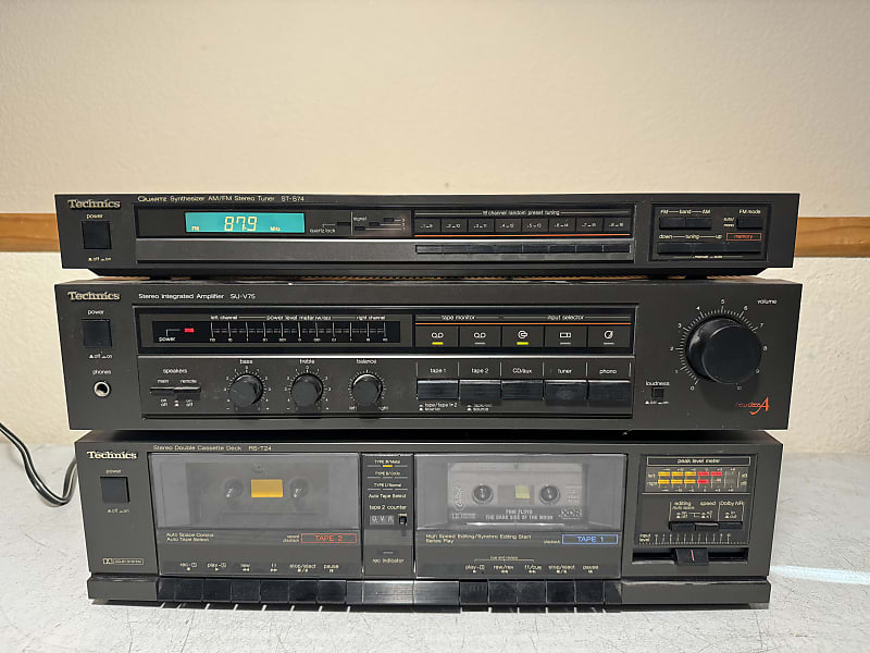 Technics SU-V75 HiFi Stereo System Amplifier RS-T24 Cassette | Reverb