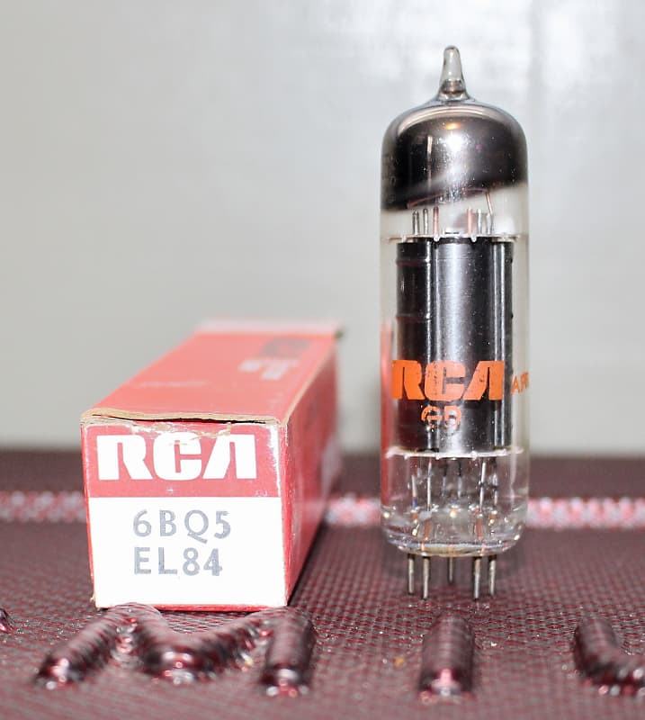 SYLVANIA 6BQ5 EL84 BLACK PLATE HALO GETTER NOS++ NIB VINTAGE | Reverb