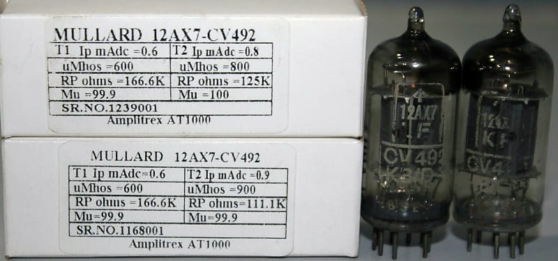 12AX7 CV492 ECC83 Mullard Cooper Post Blackburn Gt.Britain | Reverb