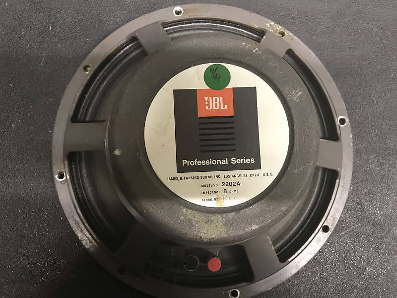 Vintage JBL 2202A 12" Woofer 8-ohm Speaker. (Unit #1) | Reverb
