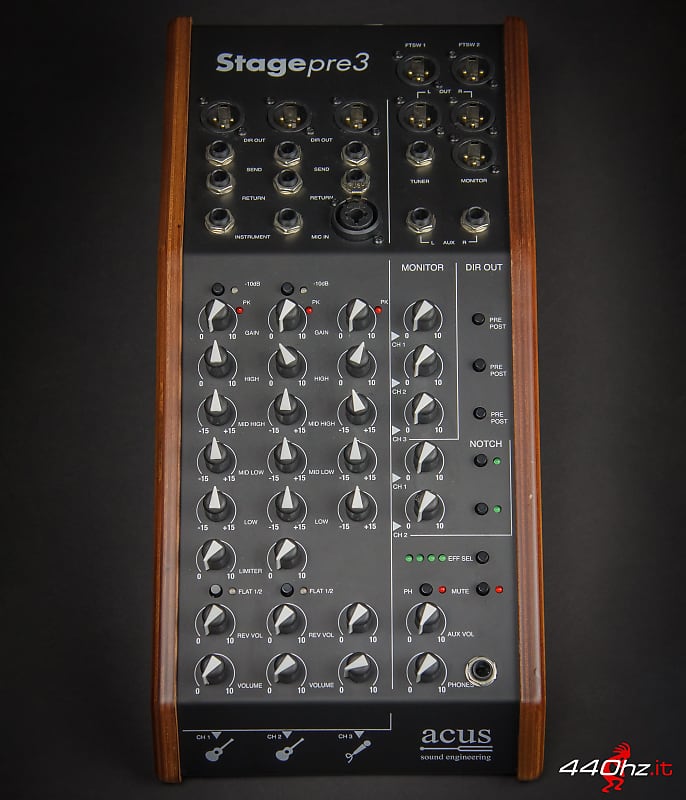 Acus Stage Pre 3 Stand Mountable Preamplifier For Stringed | Reverb