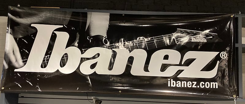 Huge Ibanez Guitar Dealer Banner Sign Display | Reverb