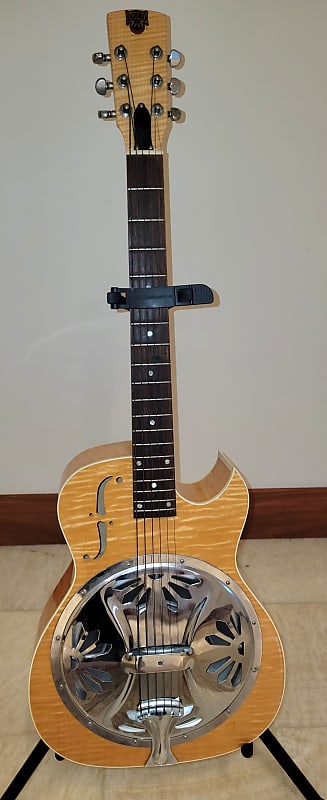 Dobro Cutaway Resonator Guitar DW90C 2001 - Figured Maple | Reverb
