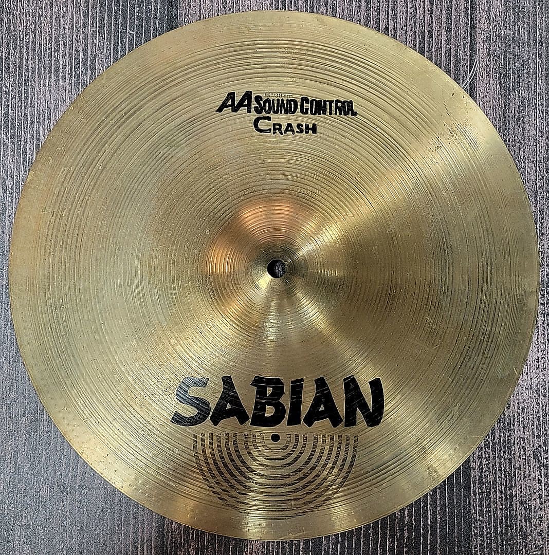 Sabian 15" AA Sound Control Crash Cymbal 1990 - 2001 | Reverb