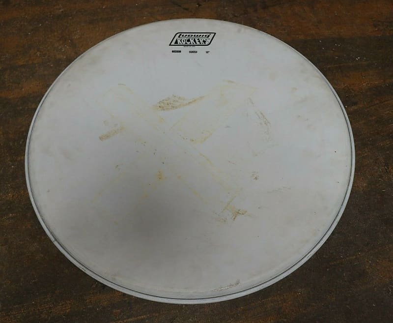 Ludwig 18" Rockers Medium Coated Tom Drum Head Vintage | Reverb
