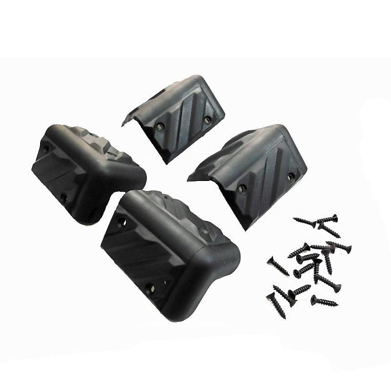 (4 PACK) PENN ELCOM 1405 Black Plastic Chevron Style | Reverb