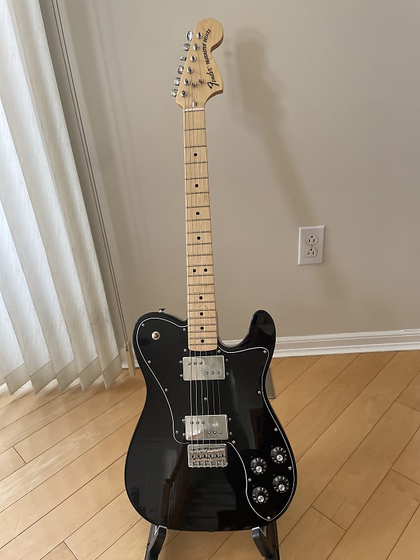 Fender Classic Series '72 Telecaster Deluxe - Black | Reverb