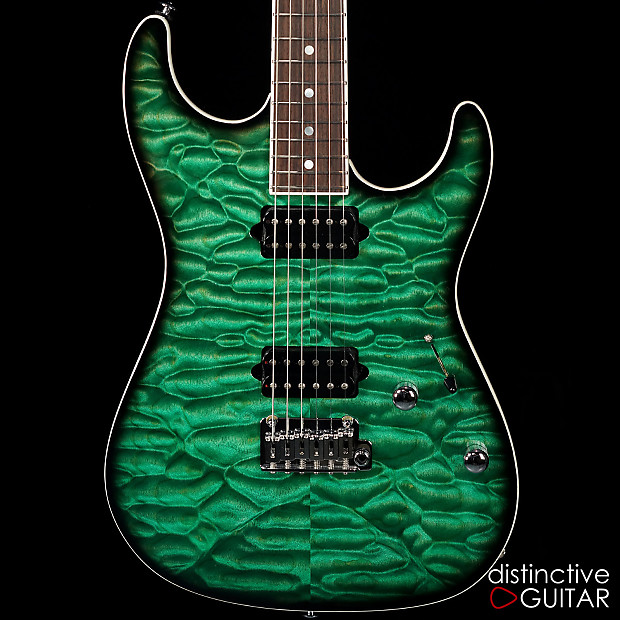 DEMO Suhr Custom Standard Select NAMM Trans Green Quilt | Reverb UK