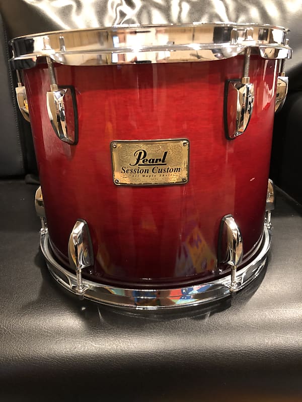 Pearl Session Custom Tom 12” 2000s - Cranberry Fade | Reverb