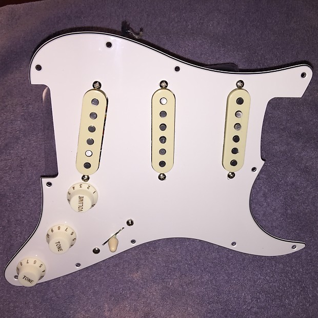 HDCustom Loaded Strat Pickguard, Fender Eric Johnson Pickups, | Reverb