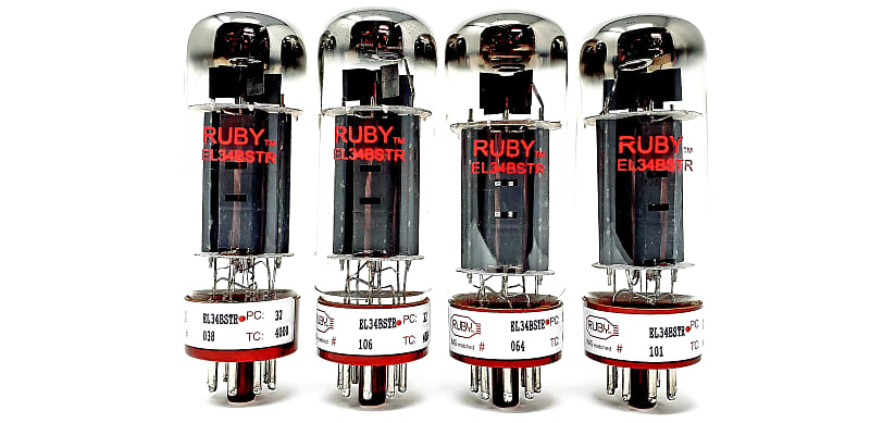 Ruby EL34BSTR Matched Quad | Reverb UK
