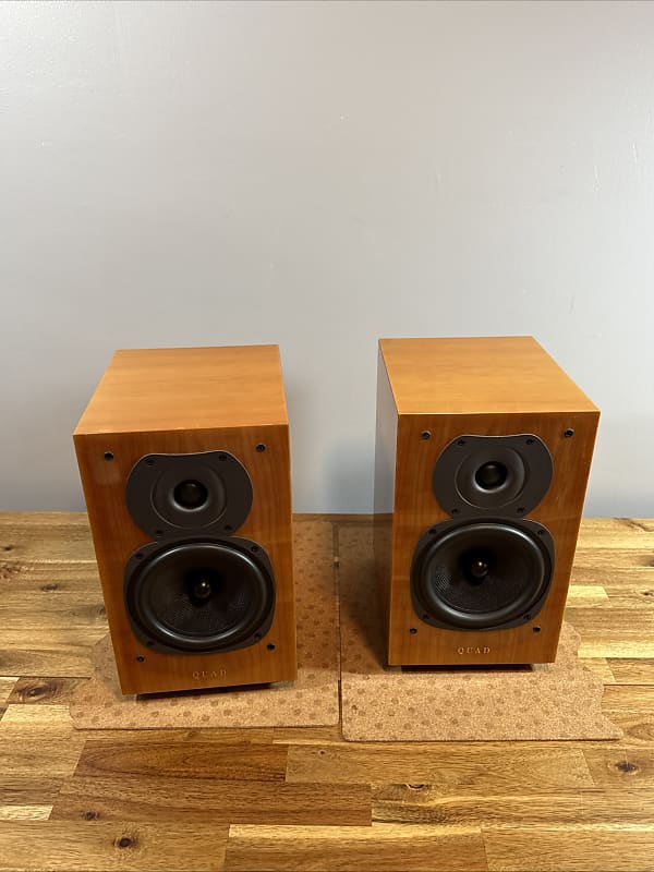 Quad Electro acoustics Speakers Model 12 L Bookshelf Gloss | Reverb