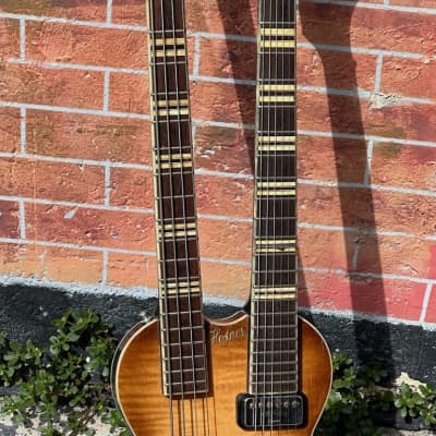 Hofner 191 4/6 String Double Neck 1961 - a beautiful & very | Reverb