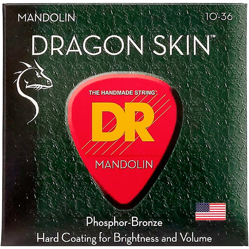 DR Strings Dragon Skin Clear Coated Mandolin (10-14-24-36) | Reverb