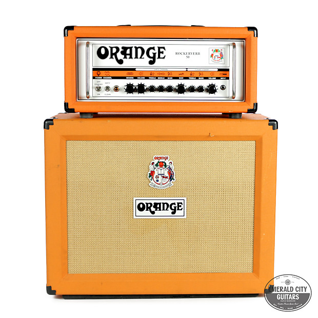 Orange Rockerverb 50 MKI w/ Orange PPC212 2×12 Cabinet | Reverb
