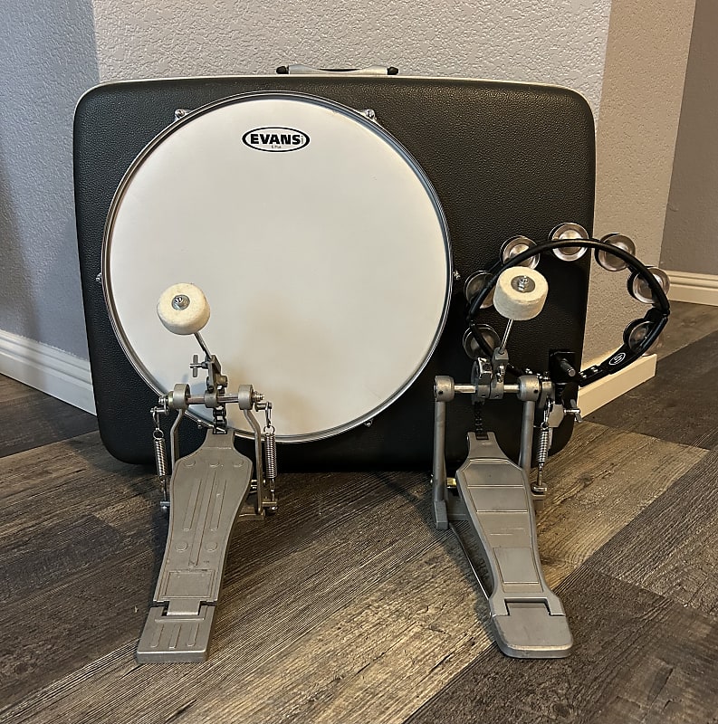 “STORM” busker style suitcase drum by Vintage Suitcase Kick | Reverb