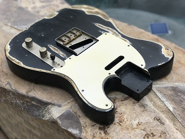 Real Life Relics Tele Telecaster Body Aged Mercedes Blue | Reverb