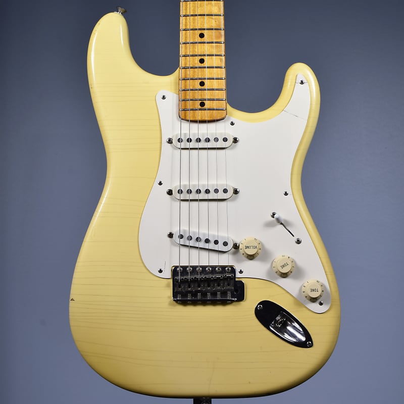Fender MIJ 1996-1997 Stratocaster - Vintage Yellow (Used) | Reverb