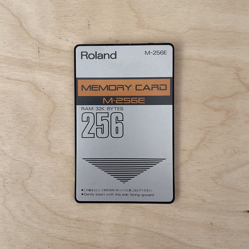 Roland M-256E 32kb RAM Memory Card for JD-800, D-50, U20, | Reverb
