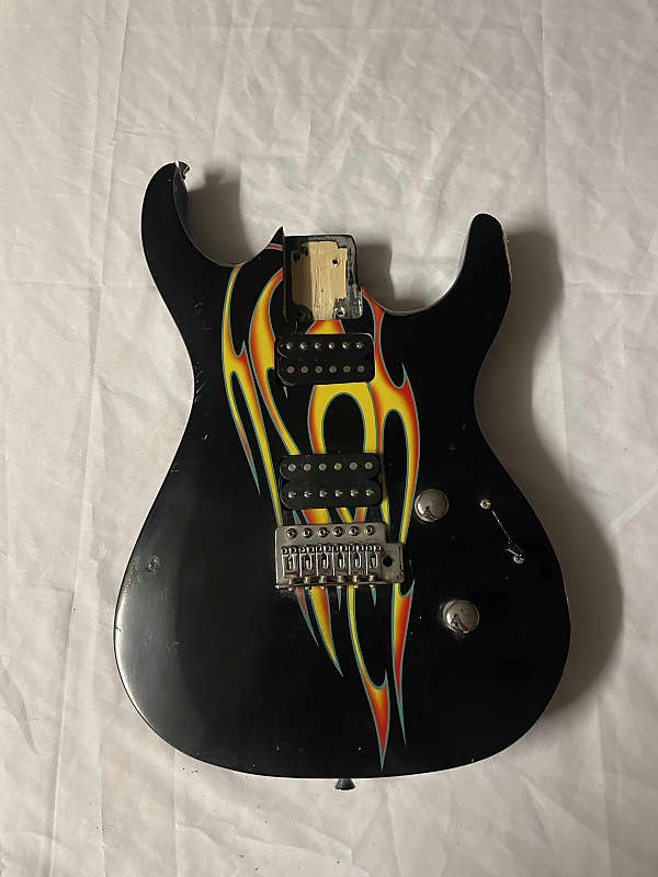 OLP Electric Guitar Body Loaded 2000s Hot Rod Flame | Reverb