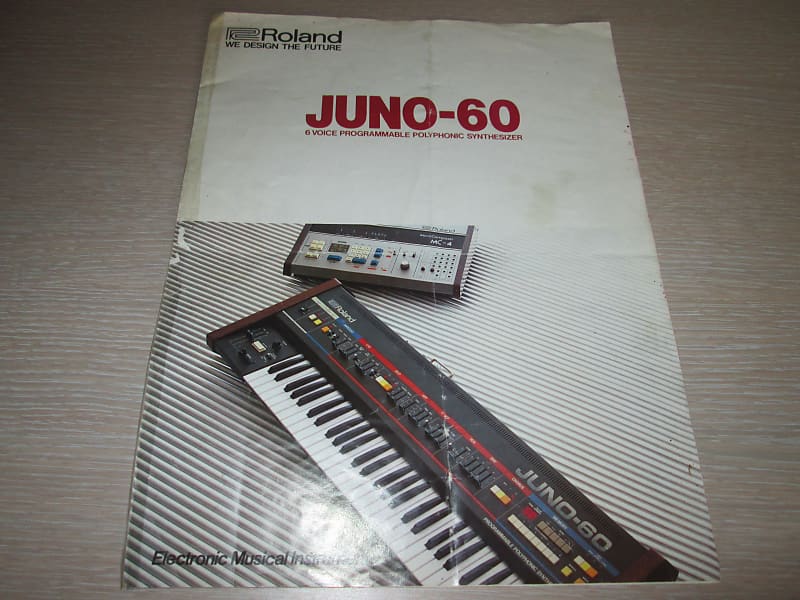 Roland Juno-60 Brochure – 80’s- Original Vintage Synthesizer | Reverb