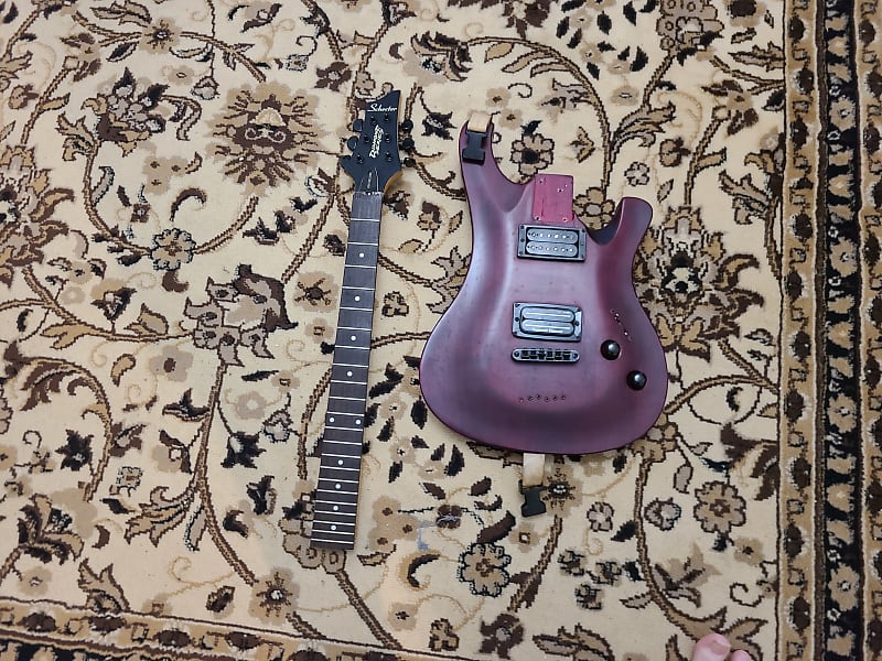 Schecter Deluxe - Red satin | Reverb
