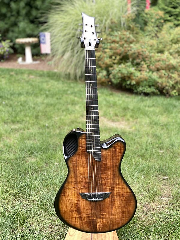 Emerald X20 Carbon Graphite Guitar - Koa / Amber | Reverb