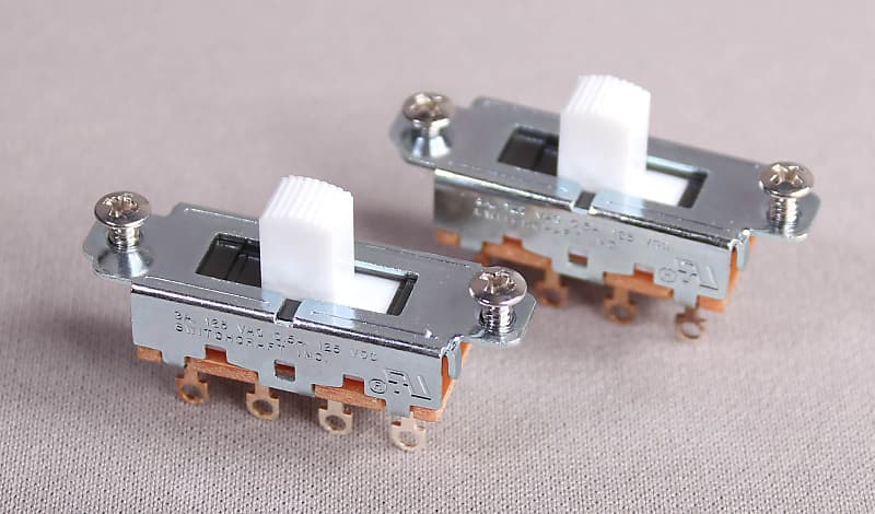 Two 2 Switchcraft Slide Switches For Fender Mustang Jag Stang | Reverb