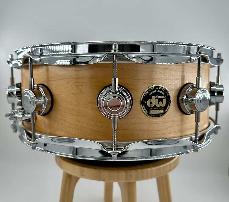 DW/Craviotto Solid Maple Shell Snare Drum 2002 - Natural | Reverb