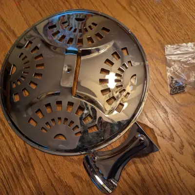 Resonator Guitar/Dobro Cover Plate, Tailpiece, Rings | Reverb