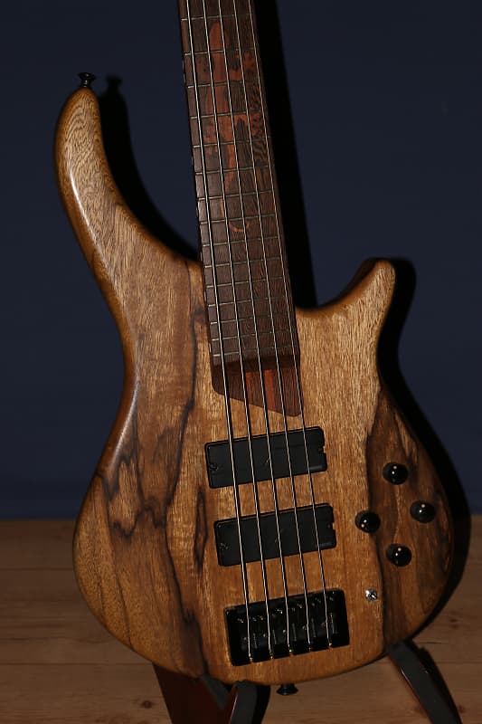Warmoth Gecko 5 Bass, Made in USA - Fishman Fluence, 35" | Reverb