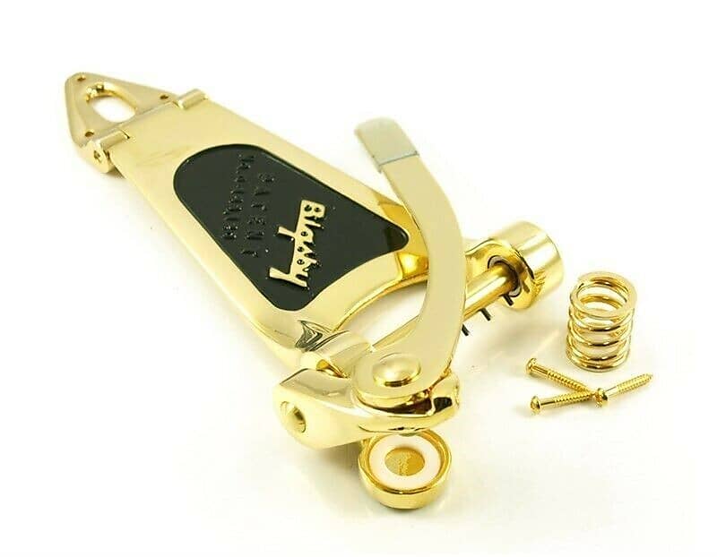 NEW Bigsby USA B6 Vibrato Tailpiece Gold for Large Arch Top | Reverb