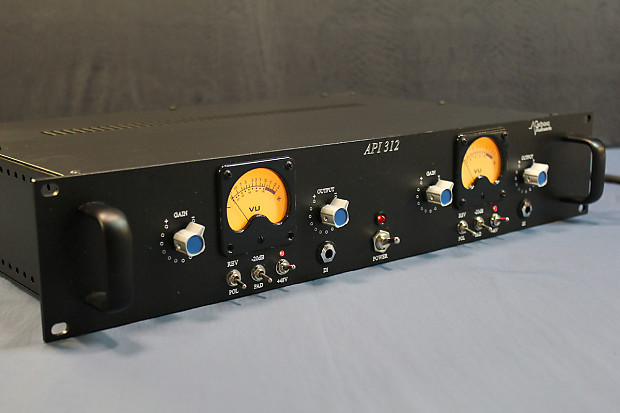 Vintage API 312 mic pre pair, Racked and Ready | Reverb