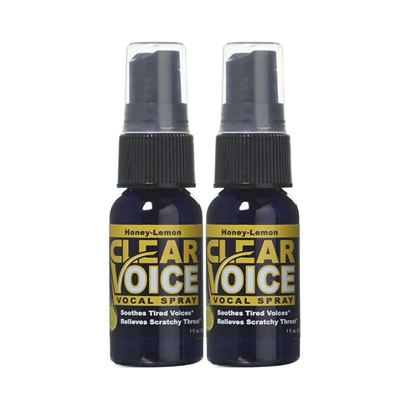 2 x New Clear Voice Vocal Spray, 1 oz. Bottle - Honey Lemon | Reverb