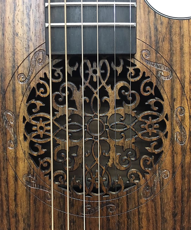 Smiger LG-09 Engraved Sound Hole 40" Acoustic/Electric Guitar | Reverb