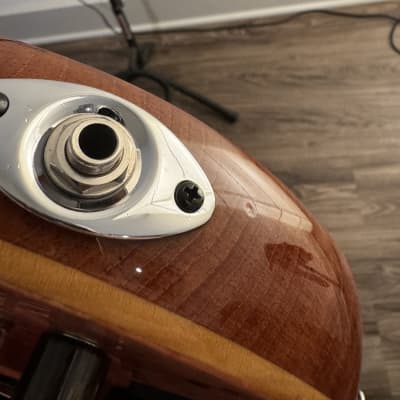 Camazon Explorer 2022 - Poplar Burl Headless 5 String Bass | Reverb