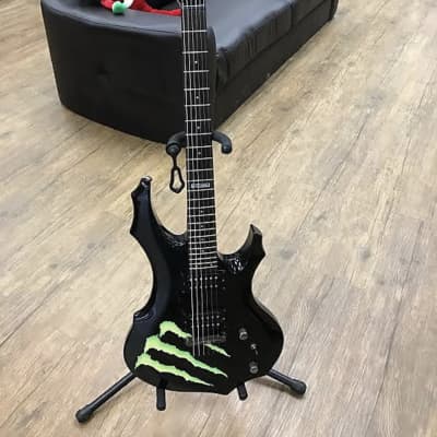 ESP LTD F Series Black Monster Energy | Reverb