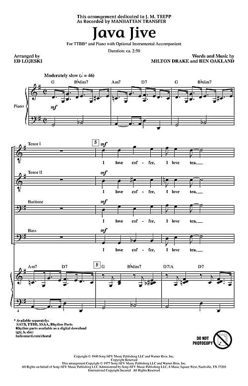 Java Jive Ttbb Manhattan Transfer | Reverb