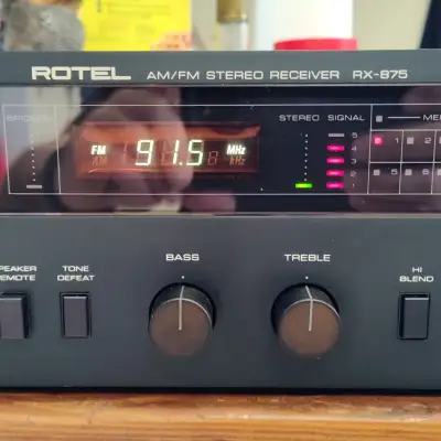 Rotel RX-875 1988 Black | Reverb