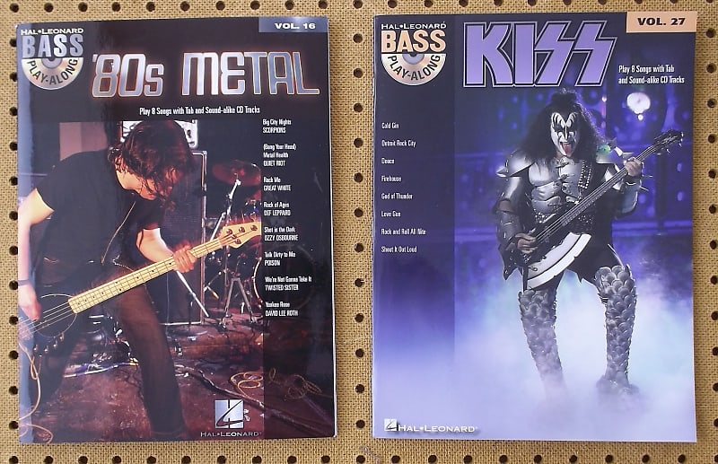Hal Leonard (2) Heavy Metal Bass Books with CDs | Reverb