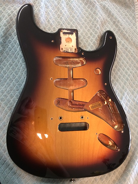 Fender Stratocaster Body 2 Tone Sunburst | Reverb